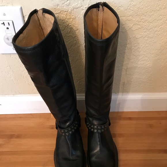 Frye | Shoes | Frye Phillip Talk Black Boot | Poshmark